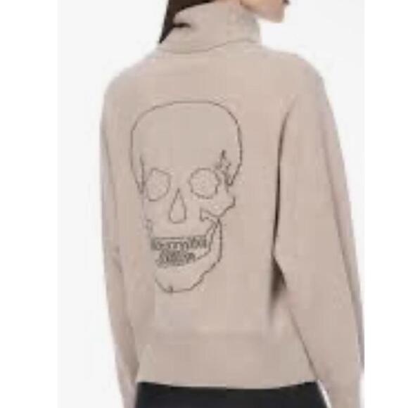 Skull Cashmere | Sweaters | Skull Cashmere Beige Turtleneck Sweater ...